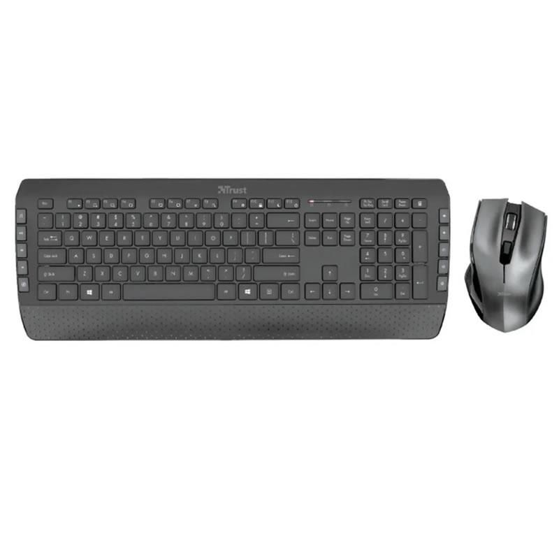 KIT TECLADO Y MOUSE WIRELESS TRUST TECLA-2